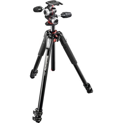 Manfrotto 055XPRO3 Aluminium 3-Sect Tripod +XPRO-3W 3-Way Head | Progear